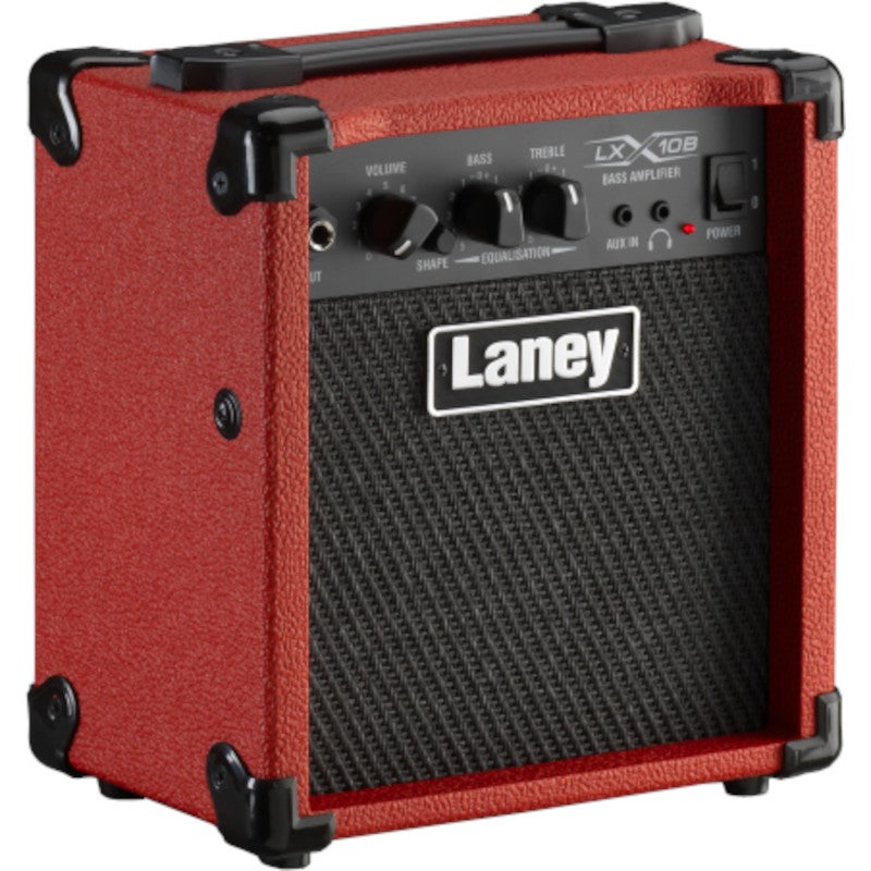 Laney Lx10b Red 10w 1x 15 Inch Bass Guitar Amplifier Bax Music