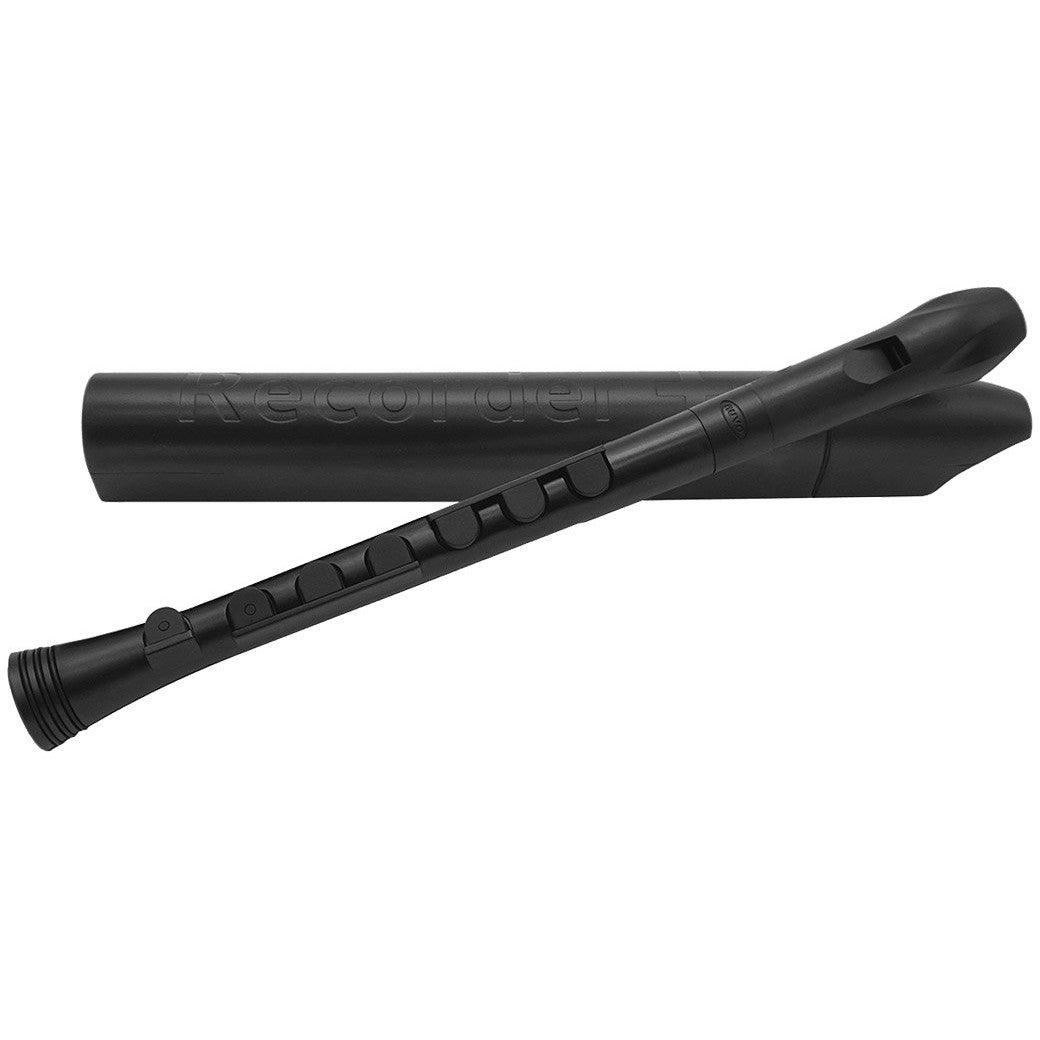 Nuvo Recorder+ Black Plastic Soprano Recorder for Kids (Germ | Bax Music